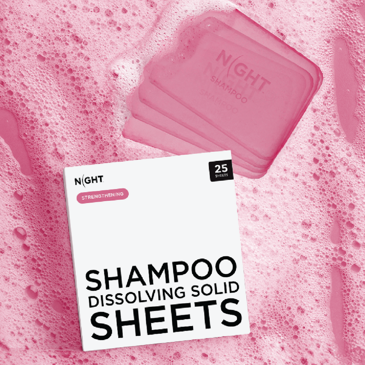 Magic Shampoo Sheets, Instantly Dissolves – NIGHT